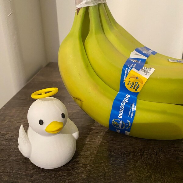 Angel Duck - 3D Printed Figurine - Car Dashboard Decor - Ducking Gift ...