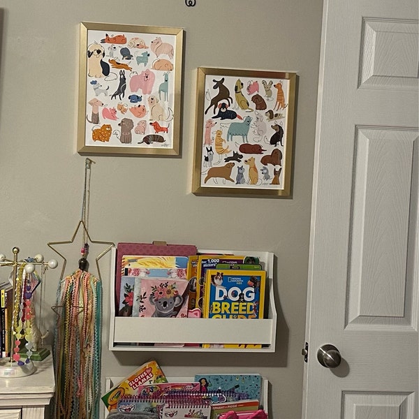 Super Cute Dog Breed Poster for Dog Lovers in Pastel Colors, Multiple ...