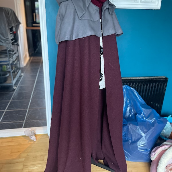 Floor Length Wizardly Hooded Cloak With Two Layers TORA - PDF Sewing ...