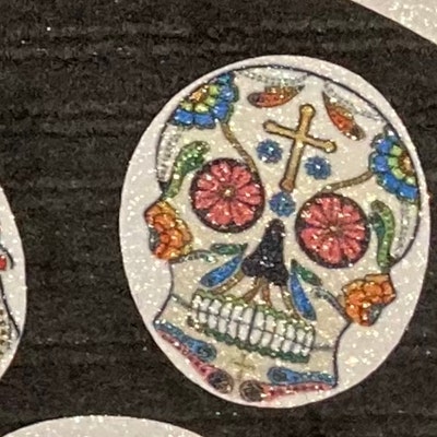 Sugar Skull Clip Art Set of 12 Colorful Sugar Skulls, PNG, JPG and ...