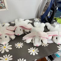 Bean Bag Rabbit PDF Pattern - Easy Stuffed Bunny - DIY Bunny Rabbit ...