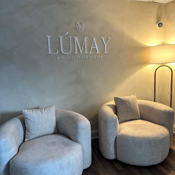 Custom 3D Acrylic Salon Sign | Personalized Beauty Studio Logo Wall ...