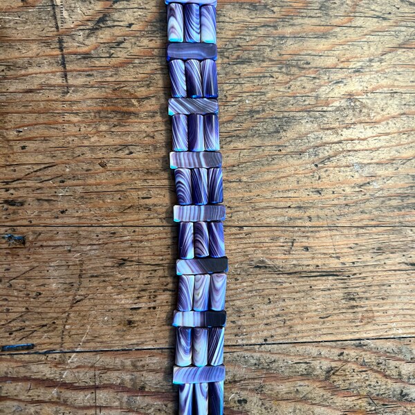 Flat Bead Wampum Bracelet - Etsy