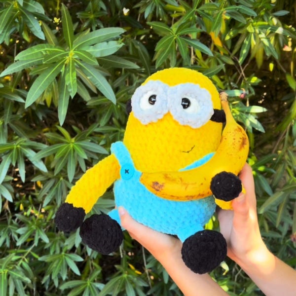Bob - Cuddle Size - Minion Crochet Pattern Pdf -plush - AMIGURUMI / FR ...