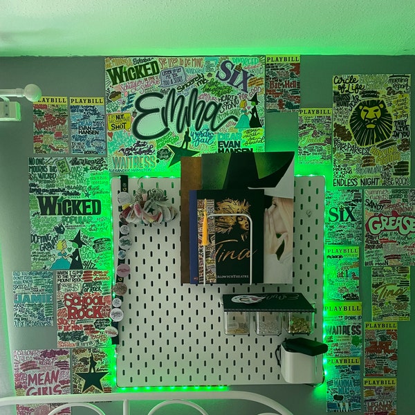 Wicked - Musical Theatre Poster, Broadway Wall Art, Theatre Lover Gift ...