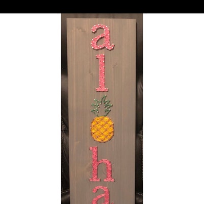 Made to Order Aloha Pineapple String Art Welcome Sign Hawaii - Etsy