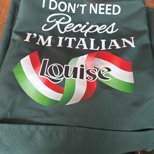 Personalized Chef Apron, Custom Chef Apron, Personalized Kitchen Apron ...