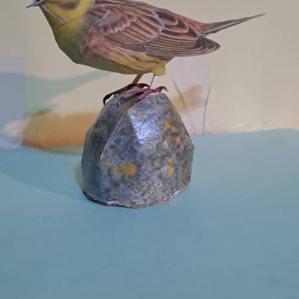 Template Papercraft Goldfinch in Flight - Etsy