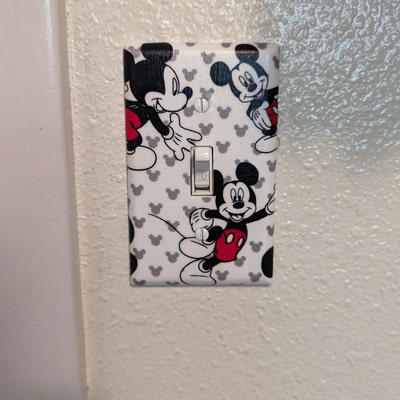 Standing Lounging Mickey Mouse Light Switch Cover Outlet Cover Bedroom ...