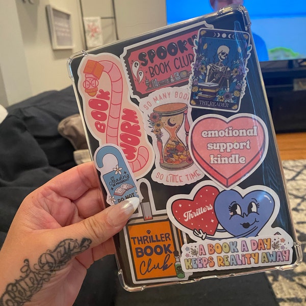 Skeleton Reading Tarot Card Sticker | Ideal Gift for Book Lovers ...