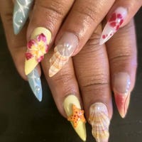 Goldfish Tank Nails, Cute Nails, Korea Style Nails, Japanese Style ...
