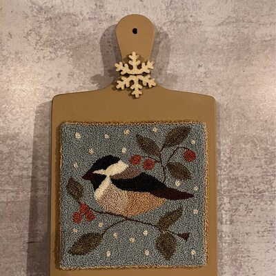 Primitive Punchneedle Embroidery Pattern Lavender - Etsy