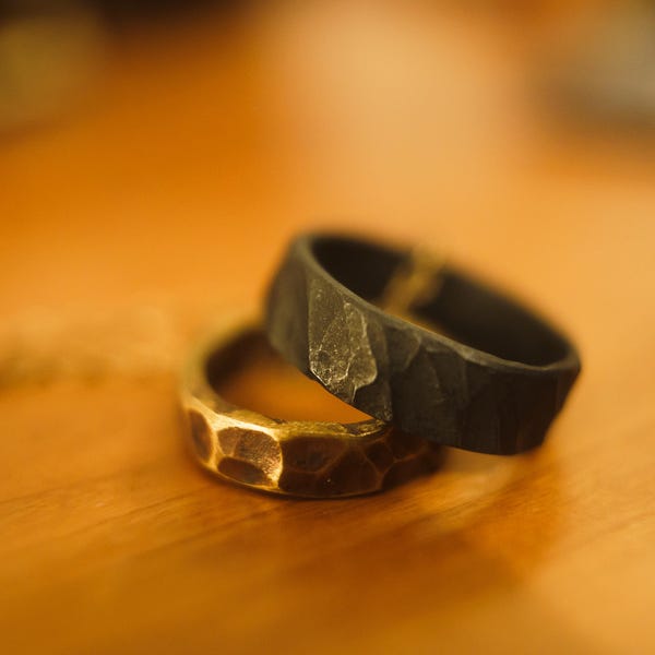 Viking Ring - Hand Forged Ring, Pagan Wedding Band, Norse Ring, Viking ...