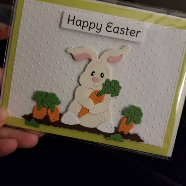 Daisy Easter Card, Happy Easter Bunny Card, Spring Cards, Bunny Cards ...