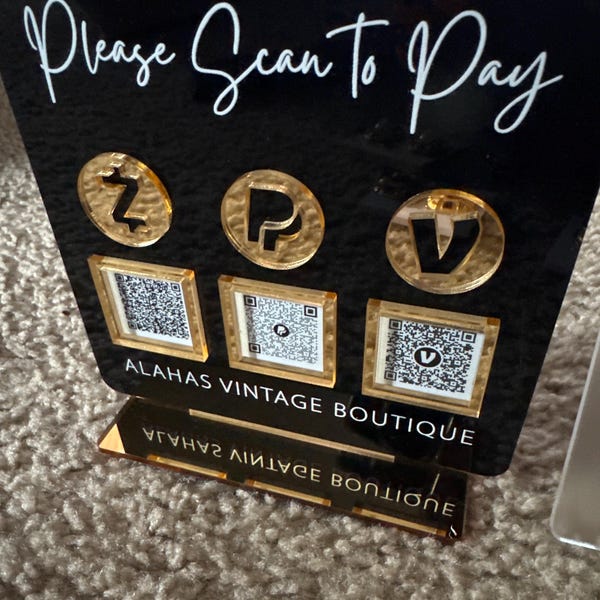 Virtual Tip Jar Sign - Mini QR Code Sign - Feeling Tipsy? - Frosted ...