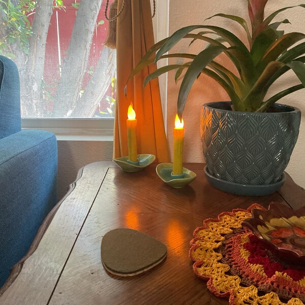 6.5 Inch Taper Primitive Candles With Timer,flameless Led Taper Candles ...