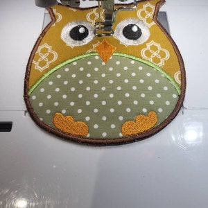 In the Hoop Owl Coaster Embroider Machine Design - Etsy