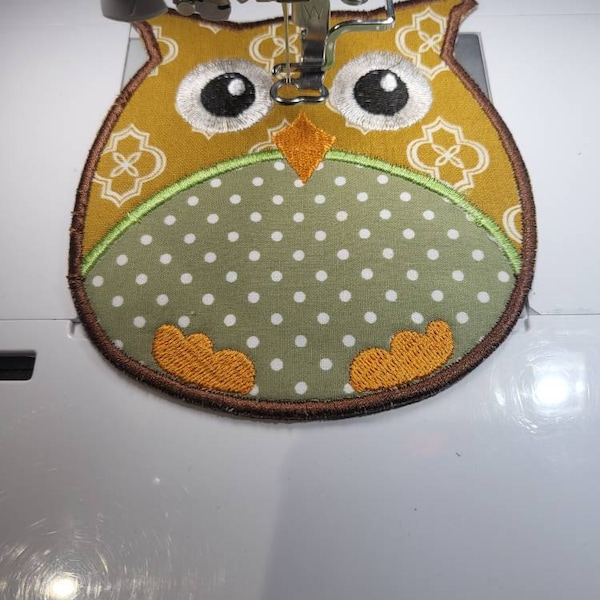 In the Hoop Owl Coaster Embroider Machine Design - Etsy
