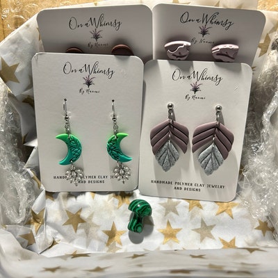 Arch Transwoman Transgender Flag Self Love Polymer Clay Earrings ...