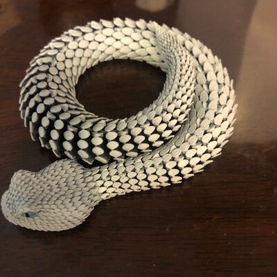 Snake Figure Toy Animal Articulated Model Viper Large - Etsy