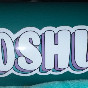 Waterproof Name Decal Personalized Vinyl Sticker NAME - Etsy