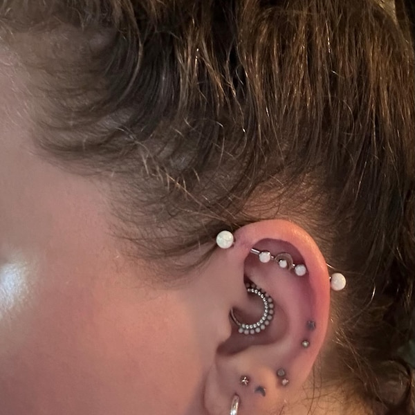 Implant Titanium Push in Threadless Nose Set ,L Bend Nose Stud ...