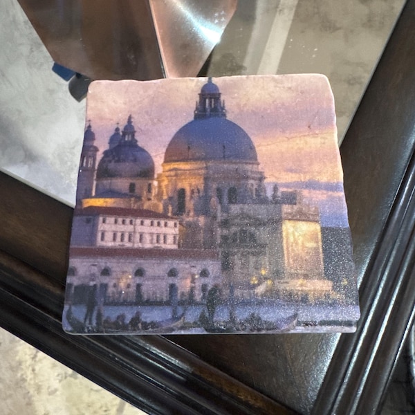 Photo Personalized Tumbled Stone Coaster Set of 4 for Family, Wedding ...