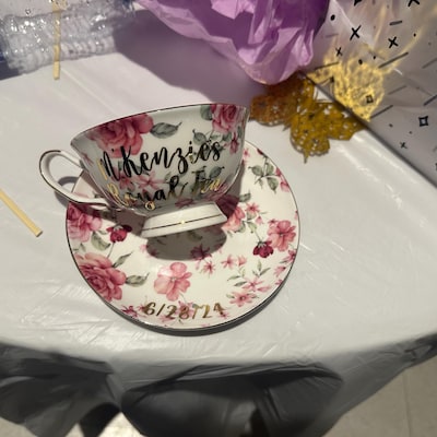 Custom Tea Cup Personalized Tea Cup Personalized Teacup Bride Teacup ...