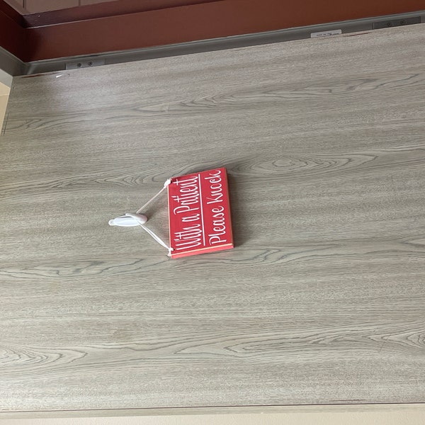 8x6 Quiet Please Prayer in Session Custom Wood Sign Religious Progress ...