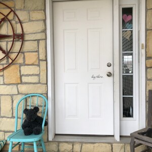Hey There Door Decal Front Door Welcome Sticker Hey There - Etsy