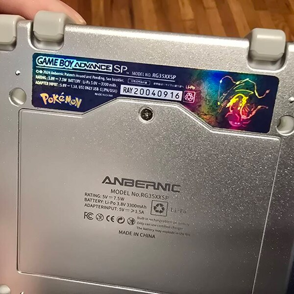 Gameboy Advance SP & Anbernic RG35XXSP Back Labels - Etsy