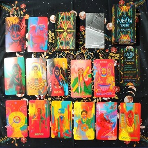 Neon Tarot Earthly Delight Tarot Cards Deck Tarot With Guide Book 78 ...