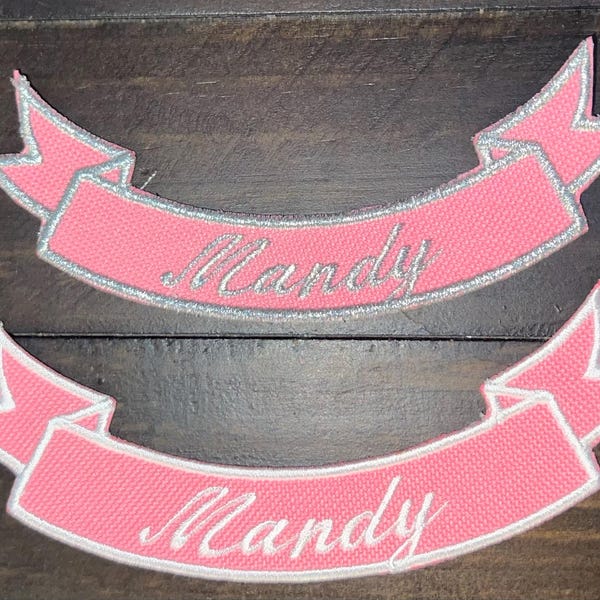 Custom Embroidered Patch - Side Rocker Motorcycle Biker MC Sew on Patch ...