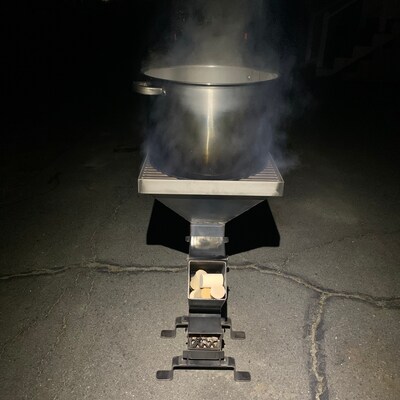 Self Feeding Rocket Stove 4x4 Square Tube S'mores Special Edition - Etsy