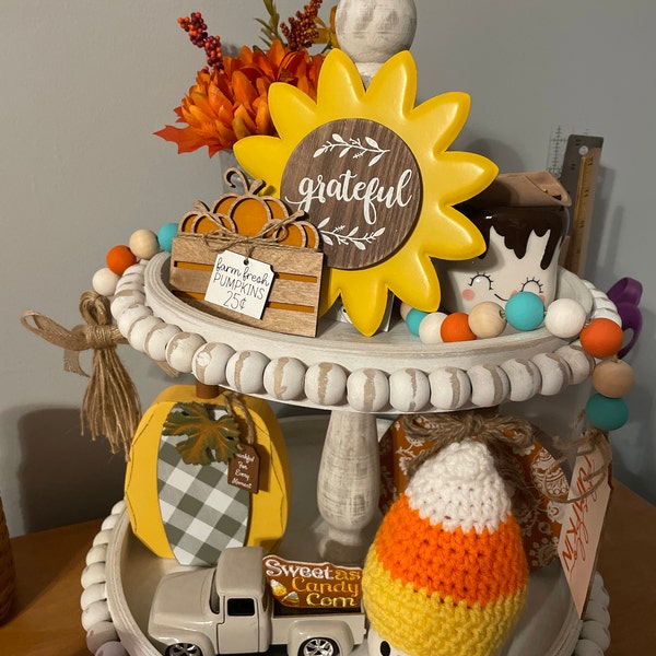 BUNDLE // Classic Fall Tier Tray Decor Bundle // Autumn Tier Tray Decor ...