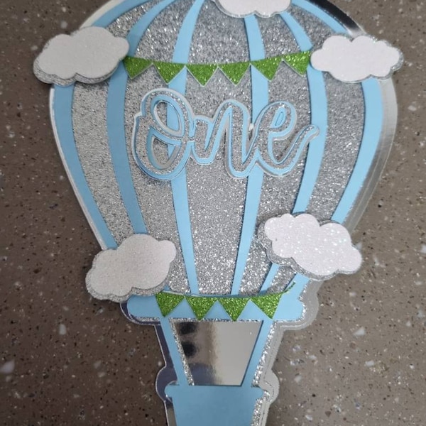 Hot Air Balloon Cake Topper SVG Cut File - Hot Air Balloon SVG ...