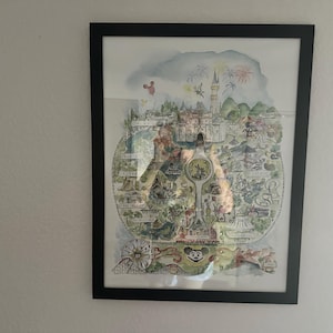 Peter Rabbit Watercolor Map Art Print Easter - Etsy