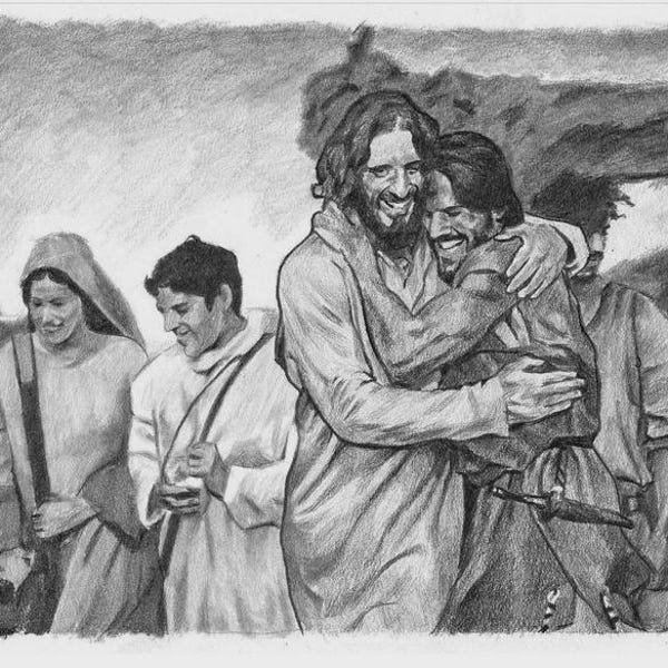 The Chosen Print, Christian Drawings, Jesus Wall Art,the Chosen Jesus ...