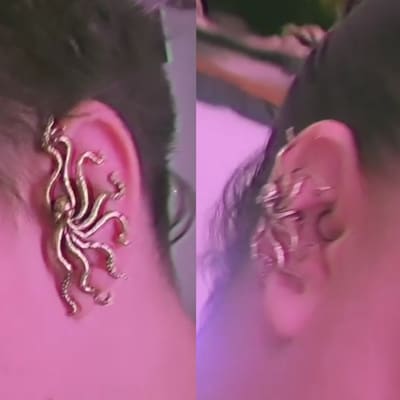 Octopus Ear Cuff Octopus Ear Wrap Octopus Earring Tentacle Earring ...