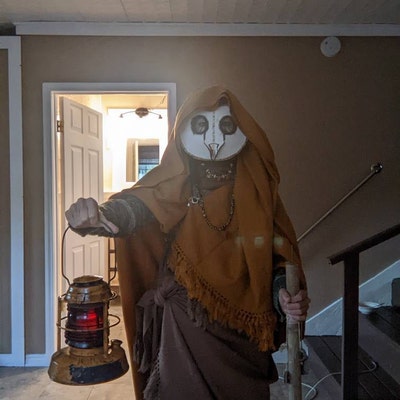 Scary Weird Mask, Creepy Scarecrow Mask, Adult Halloween Costume ...