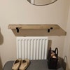 Rustic Radiator Shelf With Shelf Brackets - Etsy UK
