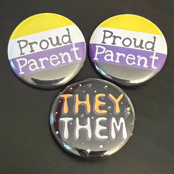 Subtle Trans Pin Buttons | Set of 5 Transgender Pride Pins | Small 1.25 ...