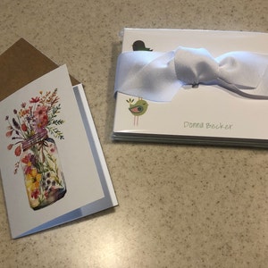 Personalized Script Thank You Cards Thank You Notes Flat or Folded ...