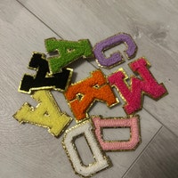 Letters Patch Alphabet Embroidered Applique Colorful Letters - Etsy