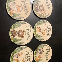 Mermaid Tail Birth Stat Sign, Mermaid Baby Sign, Round Wood Birth Stat ...