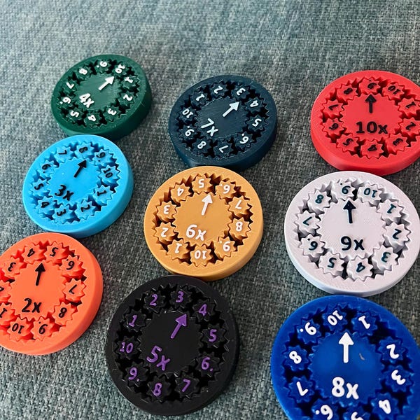 Math Fidget Spinner Multiplication and Divison - Custom Sets - Etsy