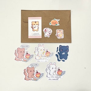 Stabby Red Panda Vinyl Sticker, Red Panda With Knife, Animals With ...