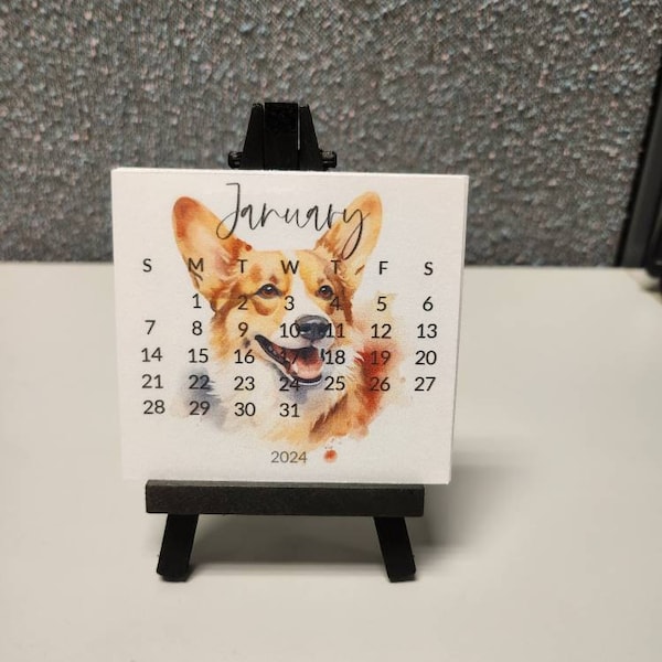 2025 Small Desk Calendar Must Love Dogs Desk Calendar Optional Wood ...
