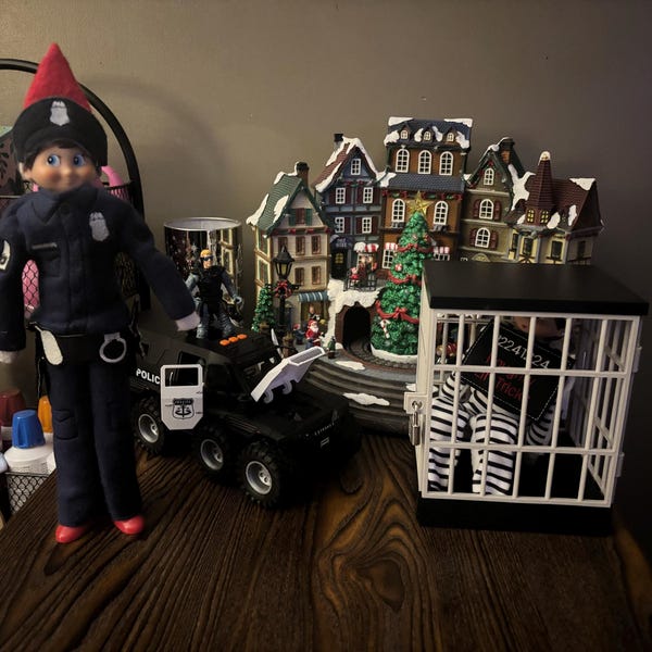 Police and Prisoner Elf Costumes, Elf Outfits, Doll Outfits, Police ...