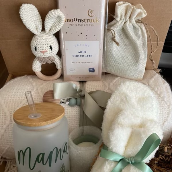 New Baby Gift Box, Congrats on Your New Baby, New Mama Succulent Gift ...